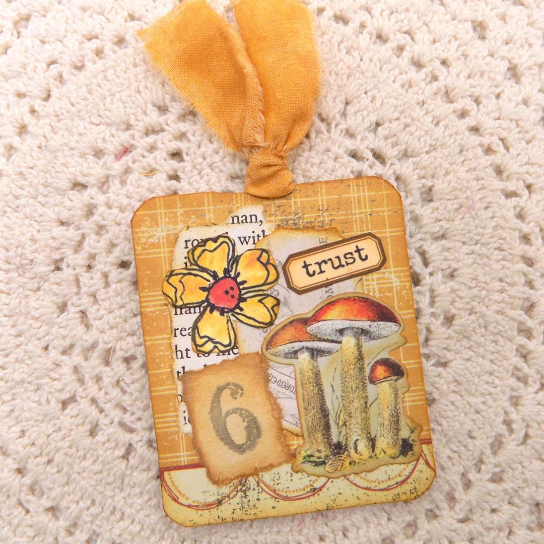 Handmade Altered Hidden Paperclip Bookmark for Junk or Art Journal ...