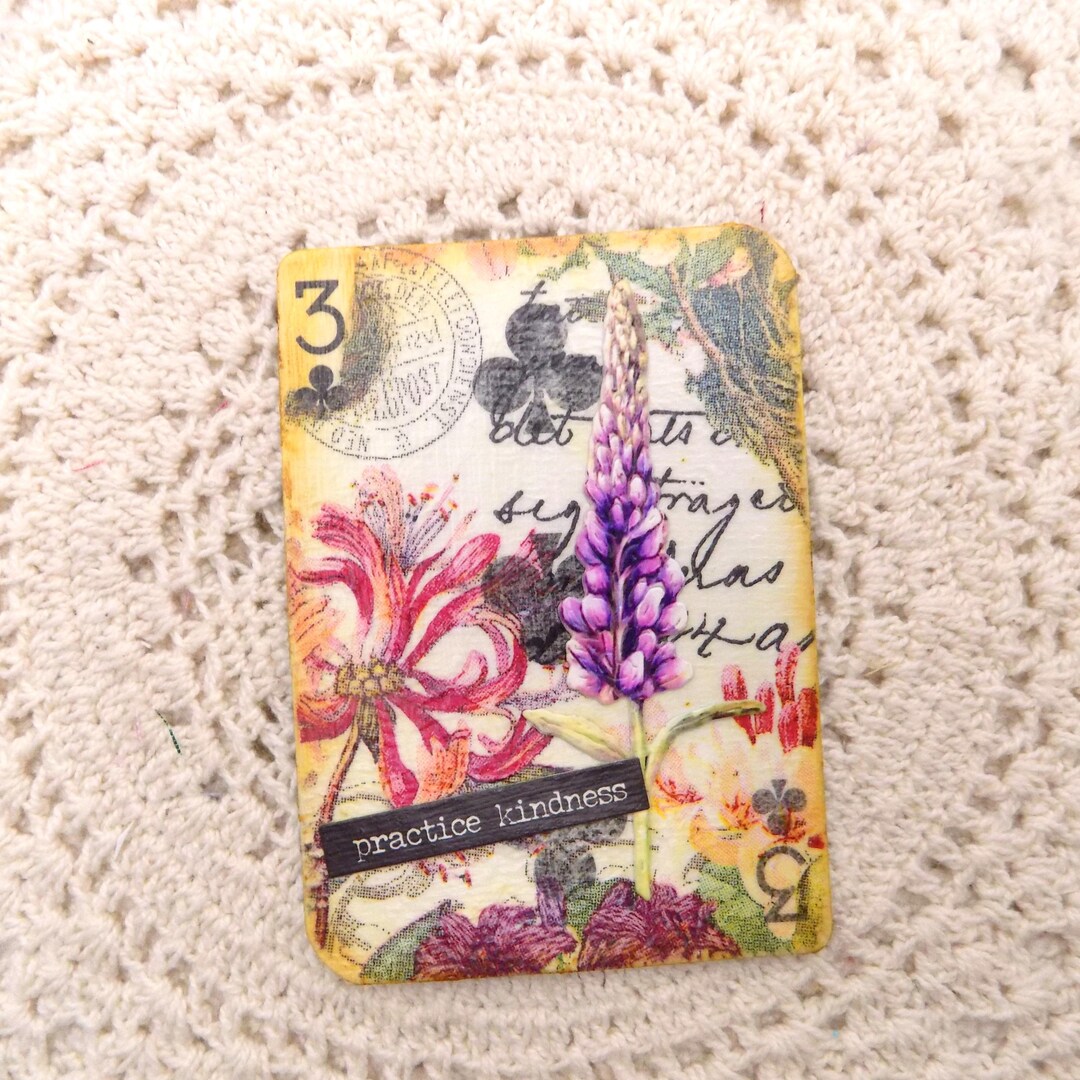 Handmade Altered Playing Card for Junk or Art Journal Books #106 - Etsy