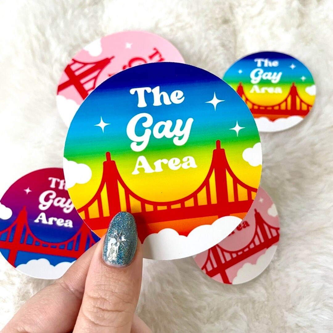 The Gay Area Sticker Pack, Handmade Waterproof Sticker, 3 Stickers ...