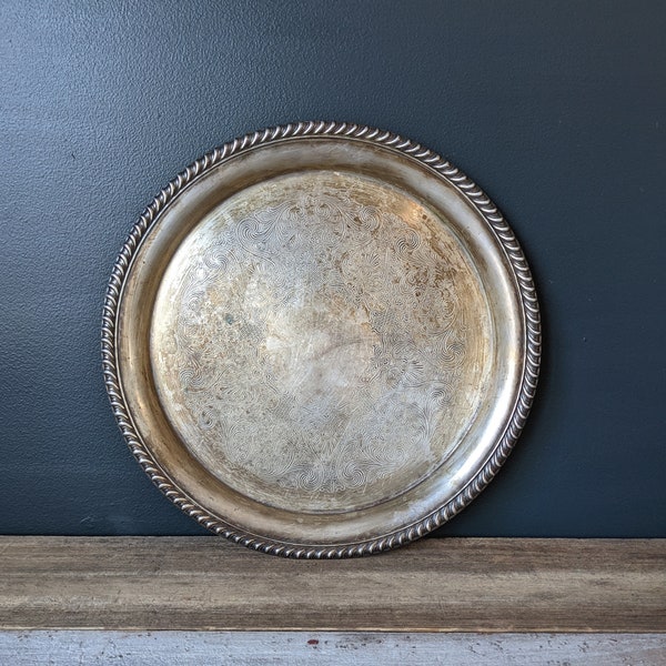 Heavy Silver Tray - Etsy