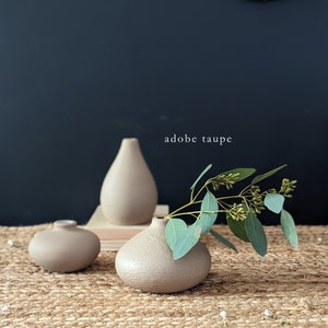 Desert Earth Color Clay Bud Vases Minimal Modern Natural Terracotta ...