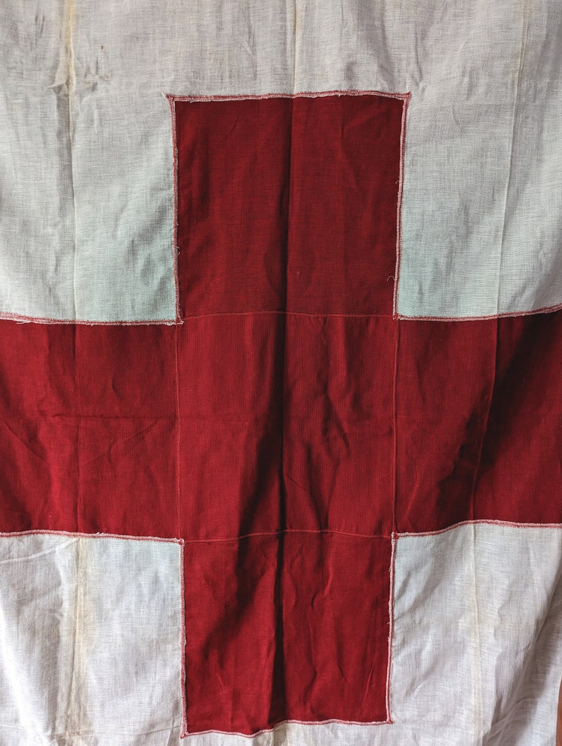 American Red Cross Vintage Flag Redcross War Memorabilia - Etsy