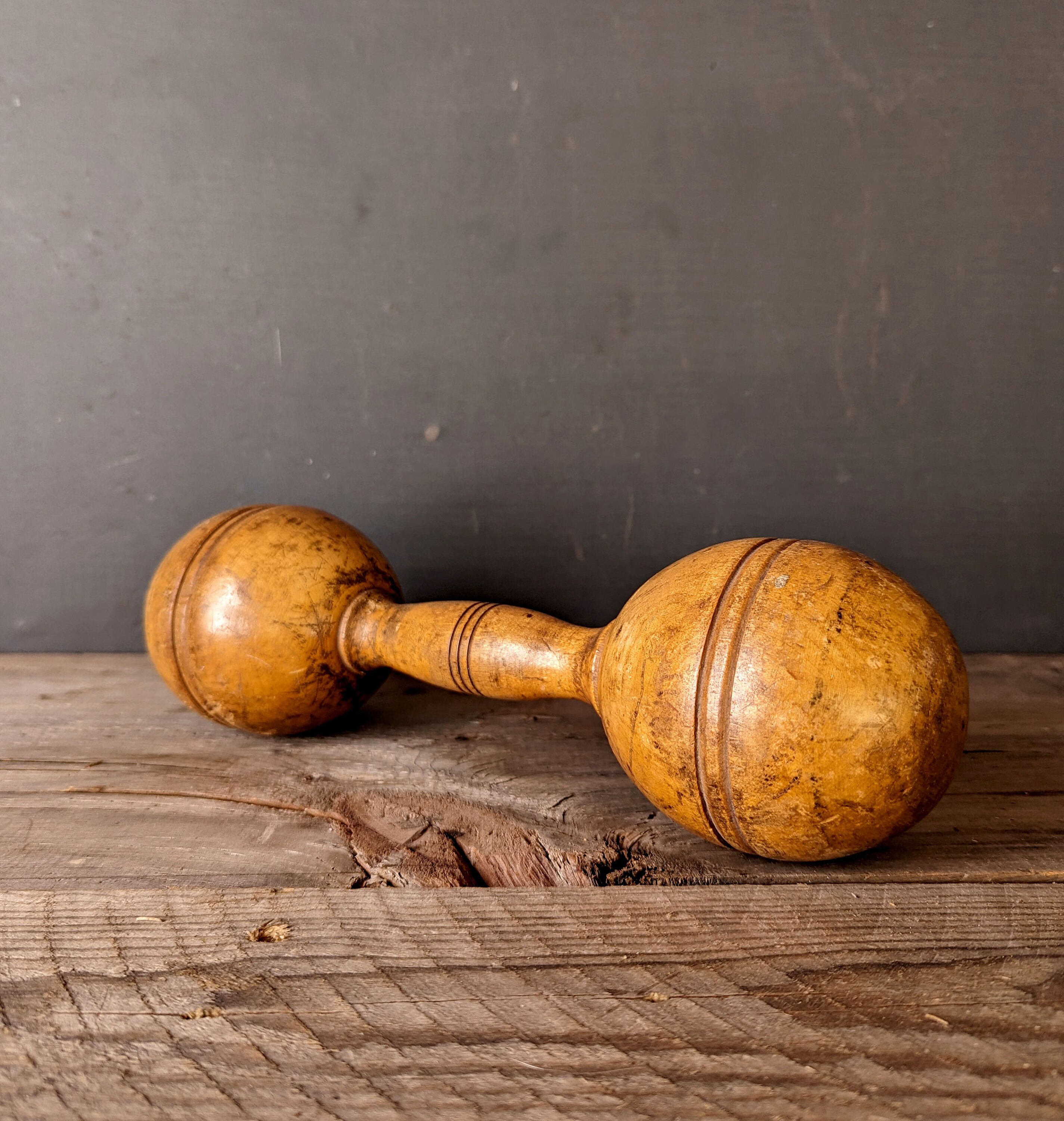 Antique Wooden Dumbbell Vintage Home Decor Sports Memorabilia - Etsy