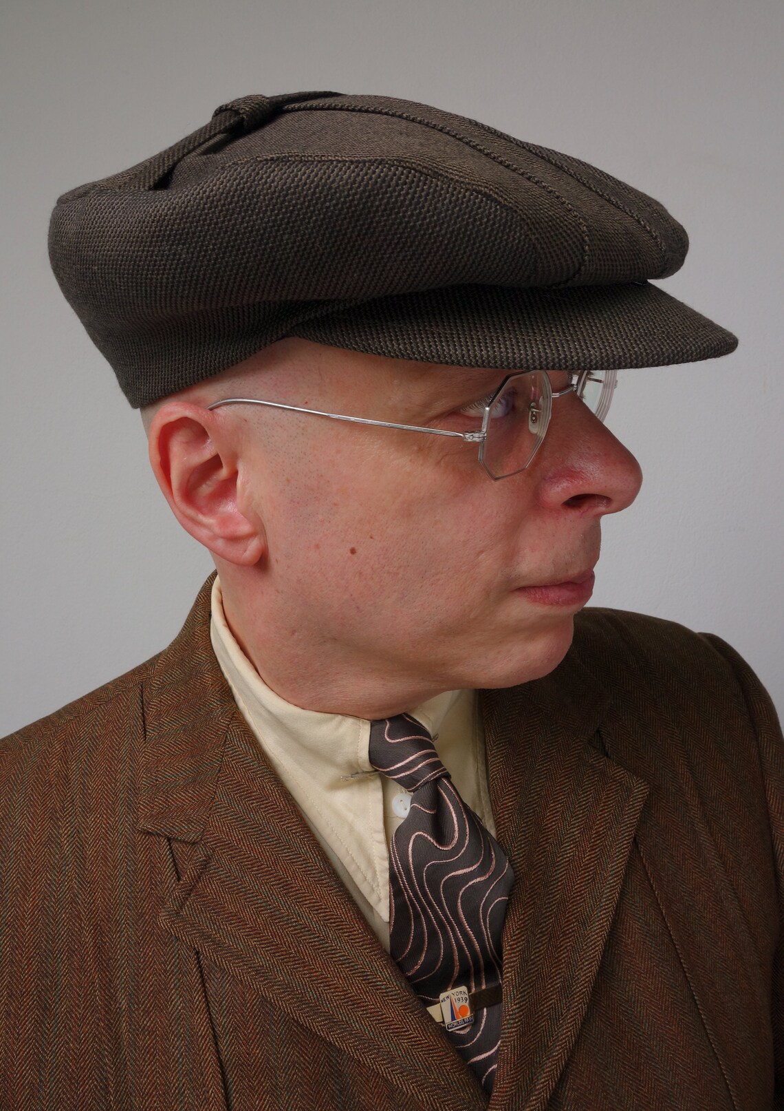 The BANTAM Norfolk-pleated Fancy 1910s-pattern Flat Cap in - Etsy