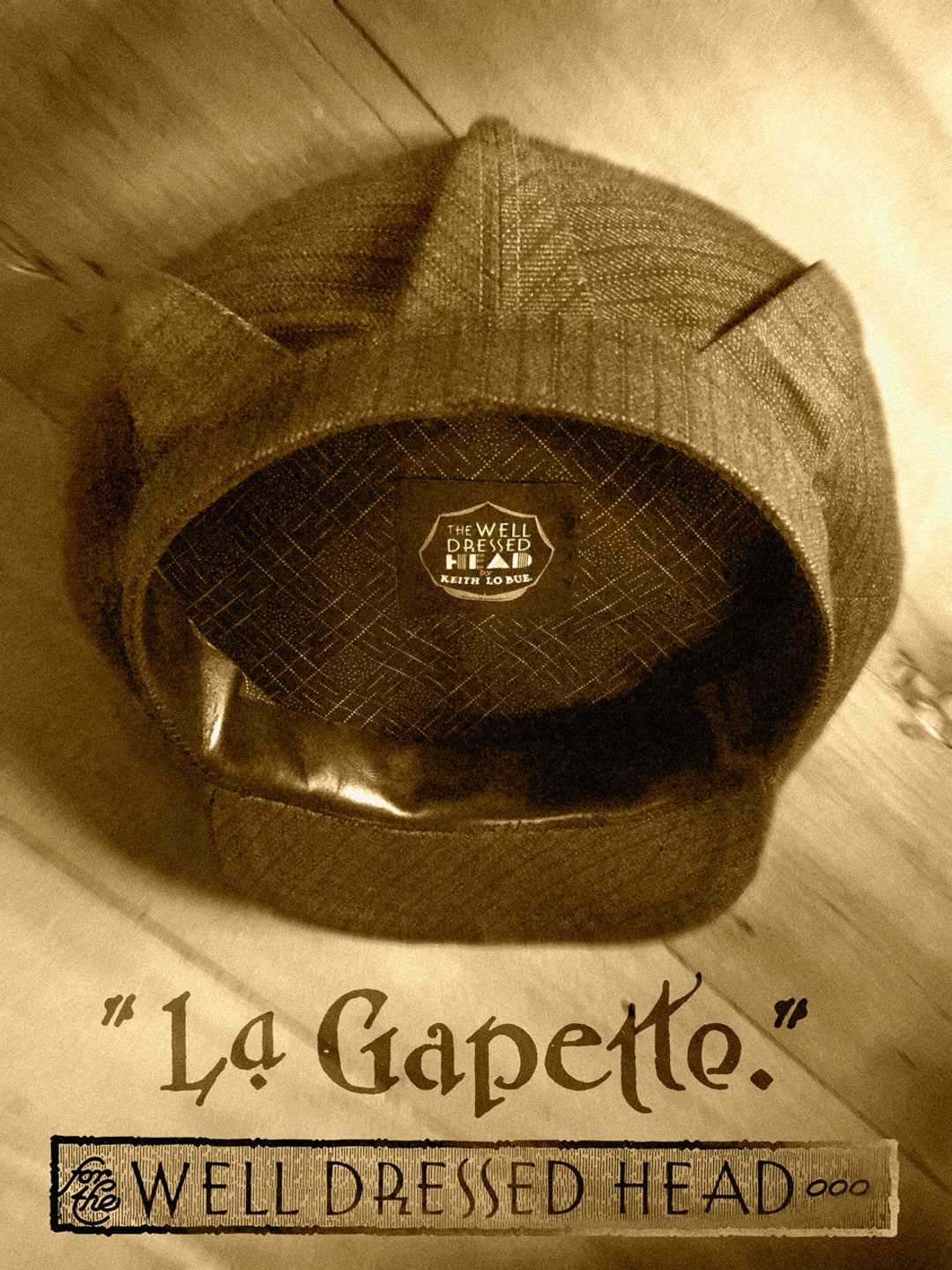 LA GAPETTE - 1913-pattern 4/4 Panel Cap With Rear Pleats and Back Band ...