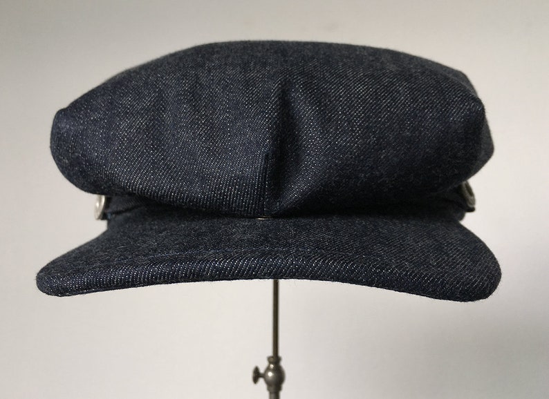 The WISEGUY 1910s/20s Reproduction Flat Cap in Vintage Denim | Etsy