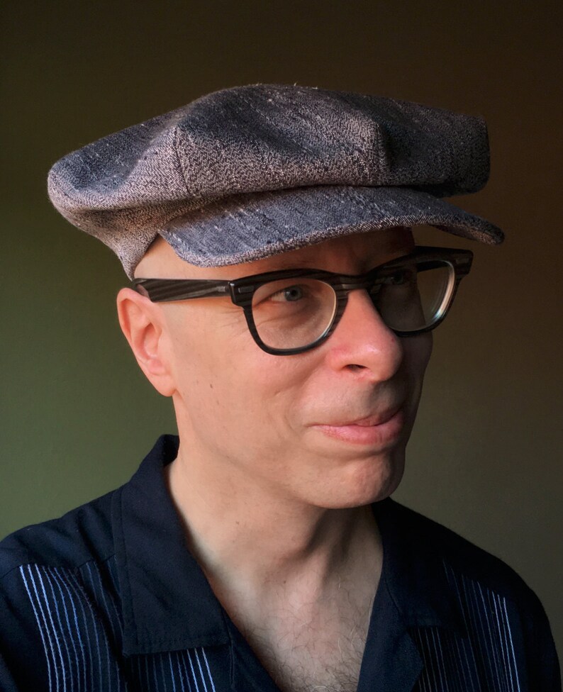 The FIVE POINTS - Bespoke 1910s Style Flat Cap in Vintage Salt & Pepper ...