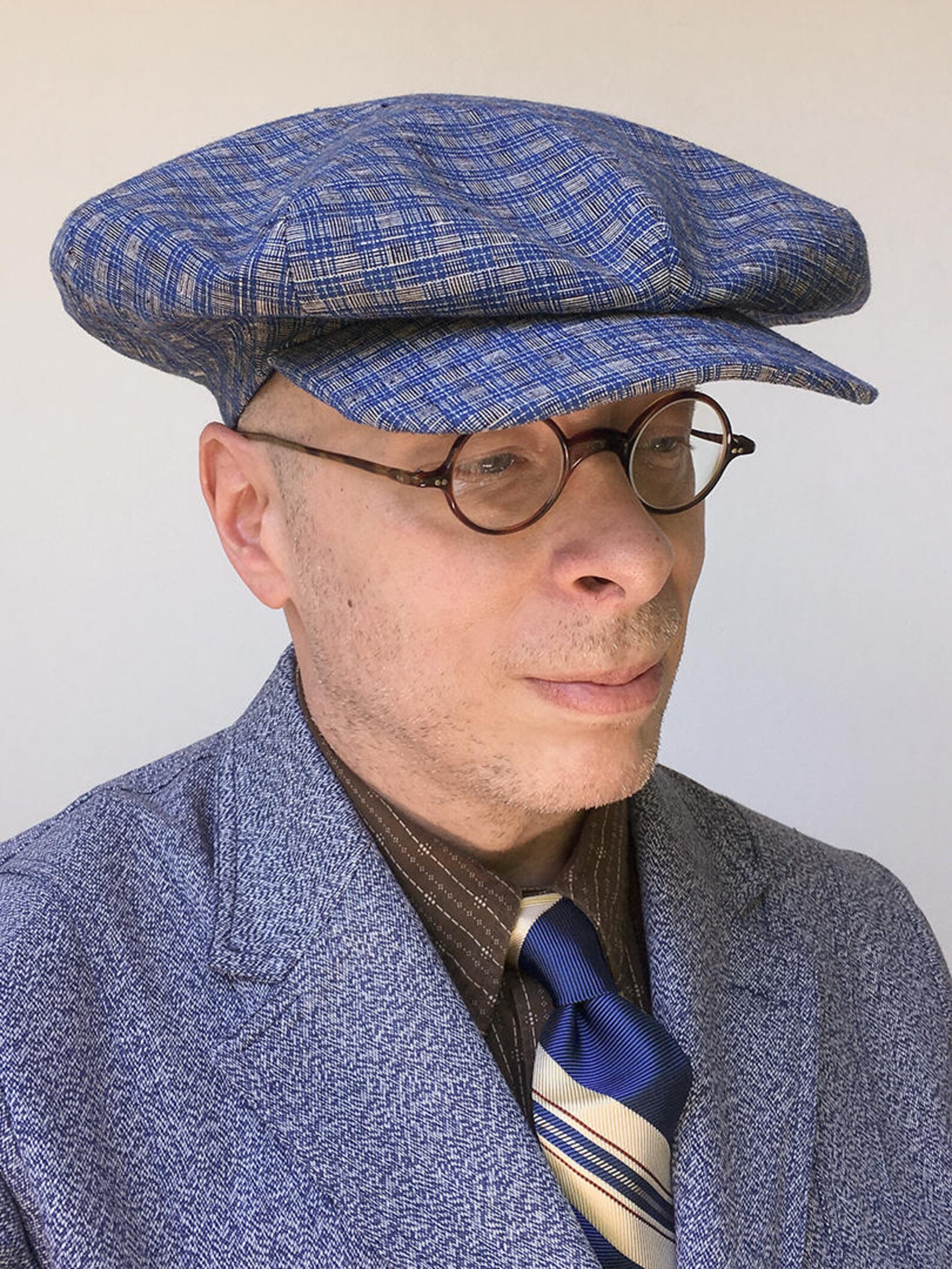 THE BROADWAY 1910s-inspired 11.5 Diameter Flat Cap in - Etsy