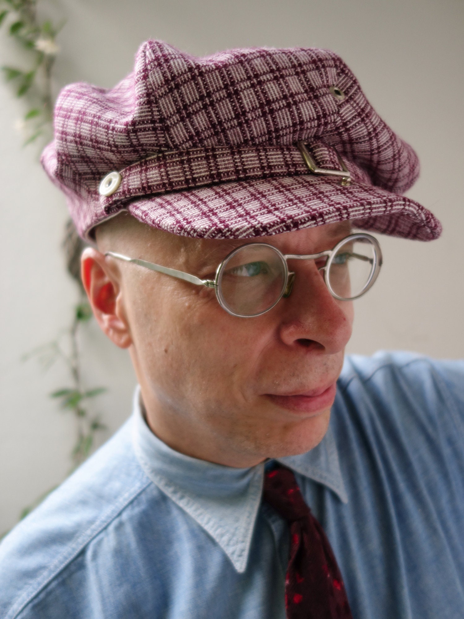 THE TRIDENT 1920's-pattern Flat Cap With Three Inverted | Etsy