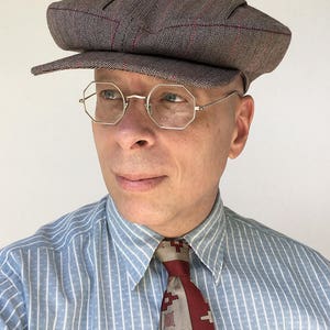 The "it" Cap - 1910s / 1920's Style Flat Cap With Box Pleated Top in ...