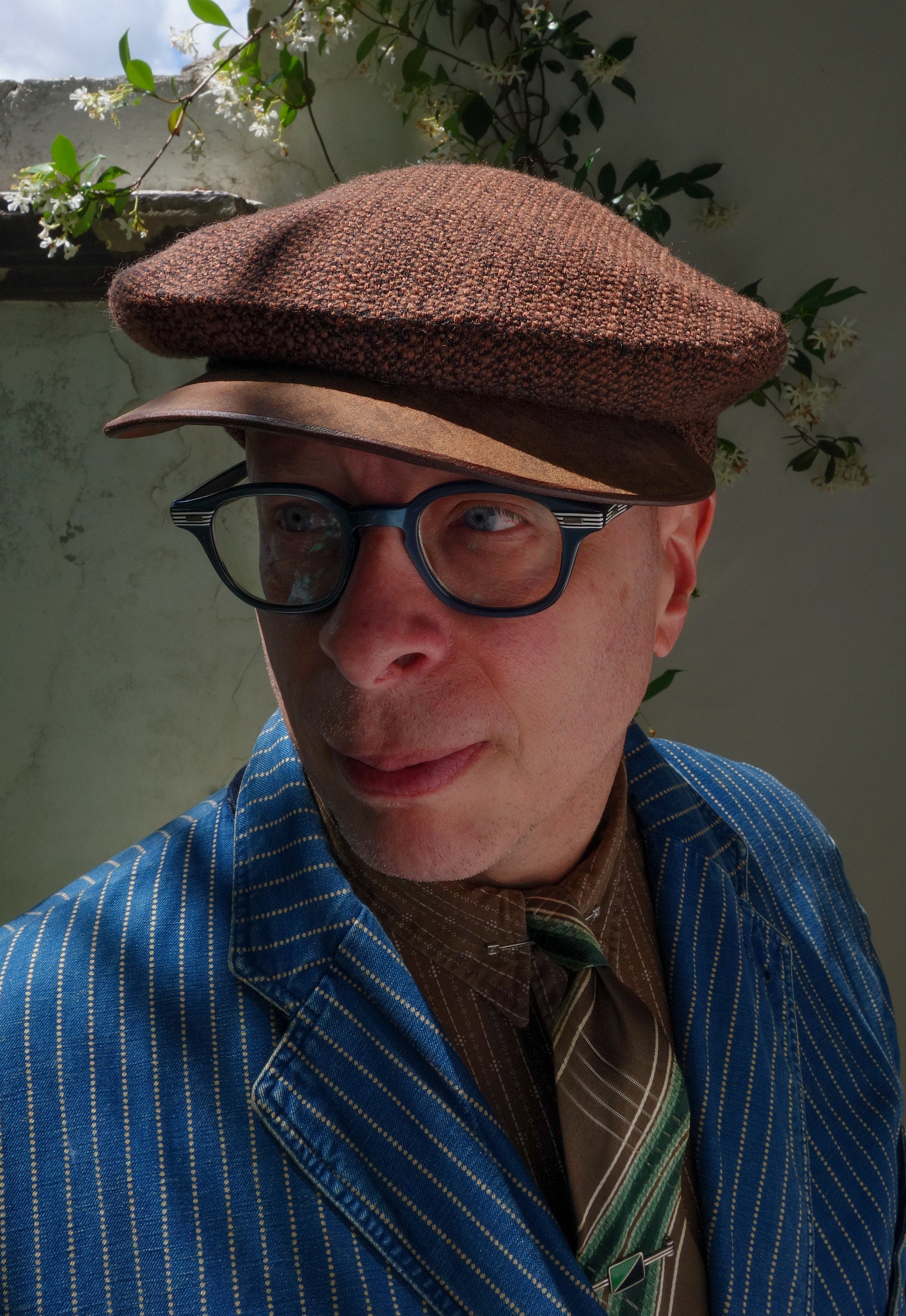 The MOTO-CAP 1920s-pattern Slimline Flat Cap in Vintage | Etsy