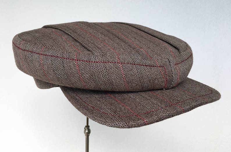 The "it" Cap - 1910s / 1920's Style Flat Cap With Box Pleated Top in ...