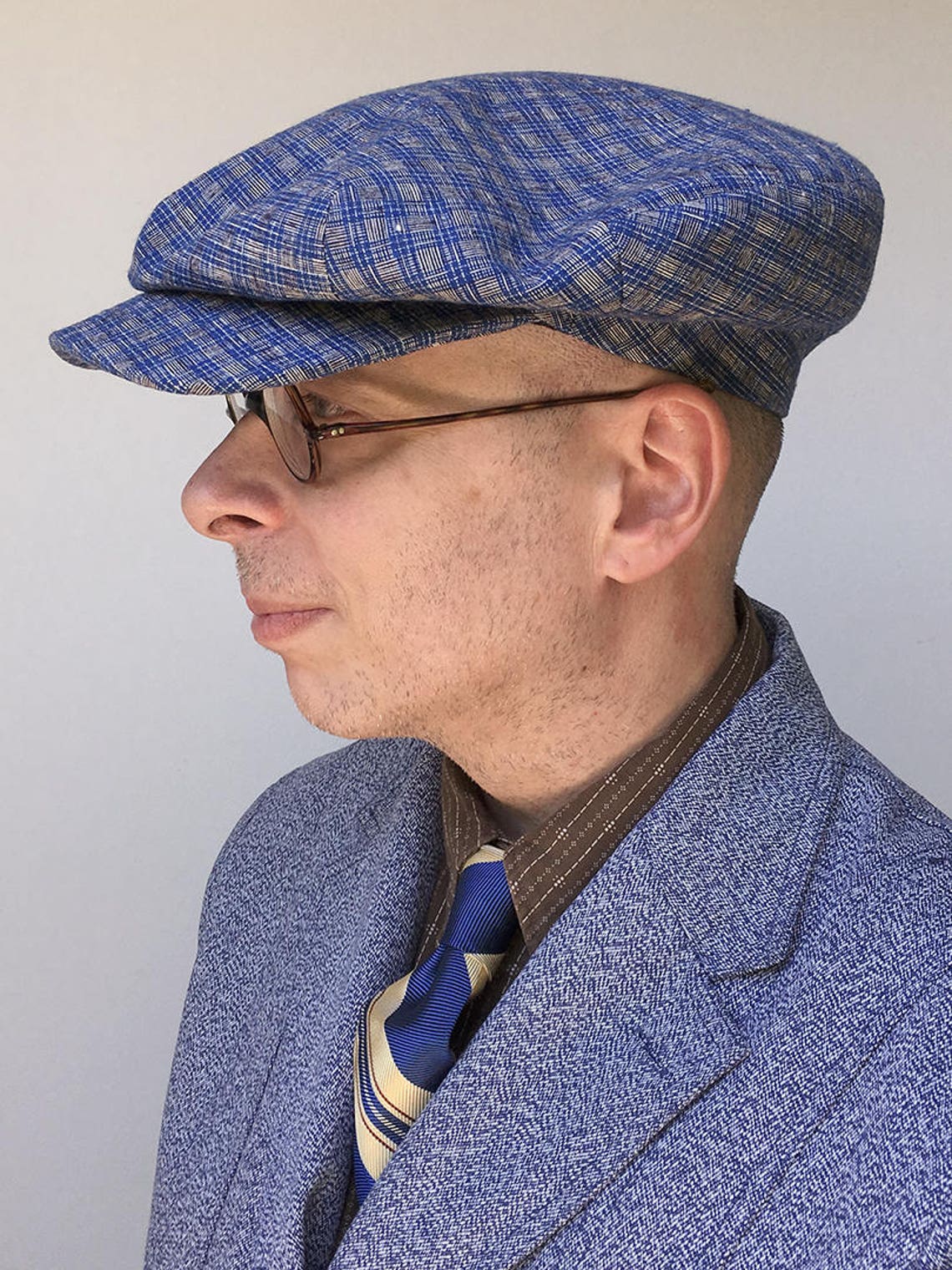 THE BROADWAY 1910s-inspired 11.5 Diameter Flat Cap in - Etsy