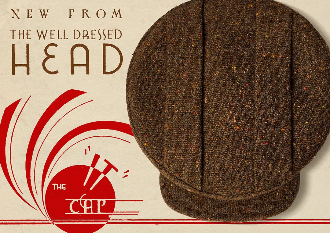 The "it" Cap - 1910s / 1920's Style Flat Cap With Box Pleated Top ...