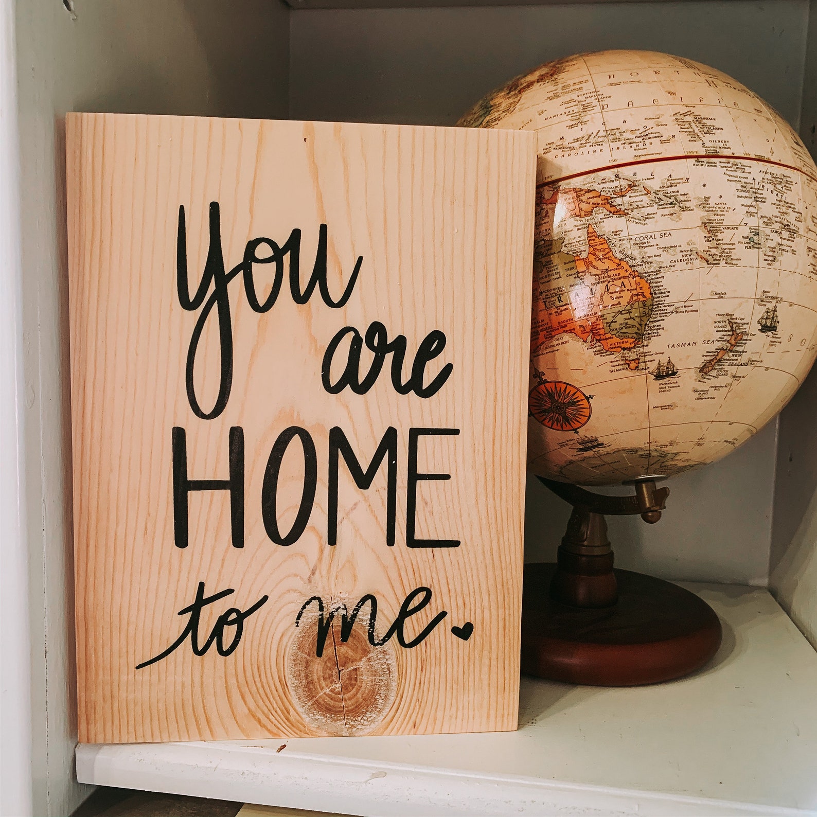 Wood Sign You Are Home to Me. Wall Sign Bedroom Sign Wooden Wall Decor ...