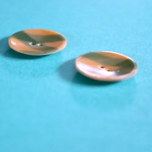 1920s Plaid Look Wafer Buttons Antique Yellow Green Pair - Etsy