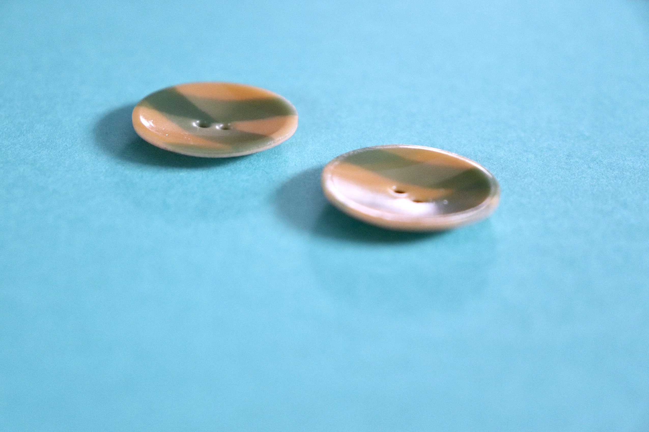 1920s Plaid Look Wafer Buttons Antique Yellow, Green Pair 23mm - Etsy