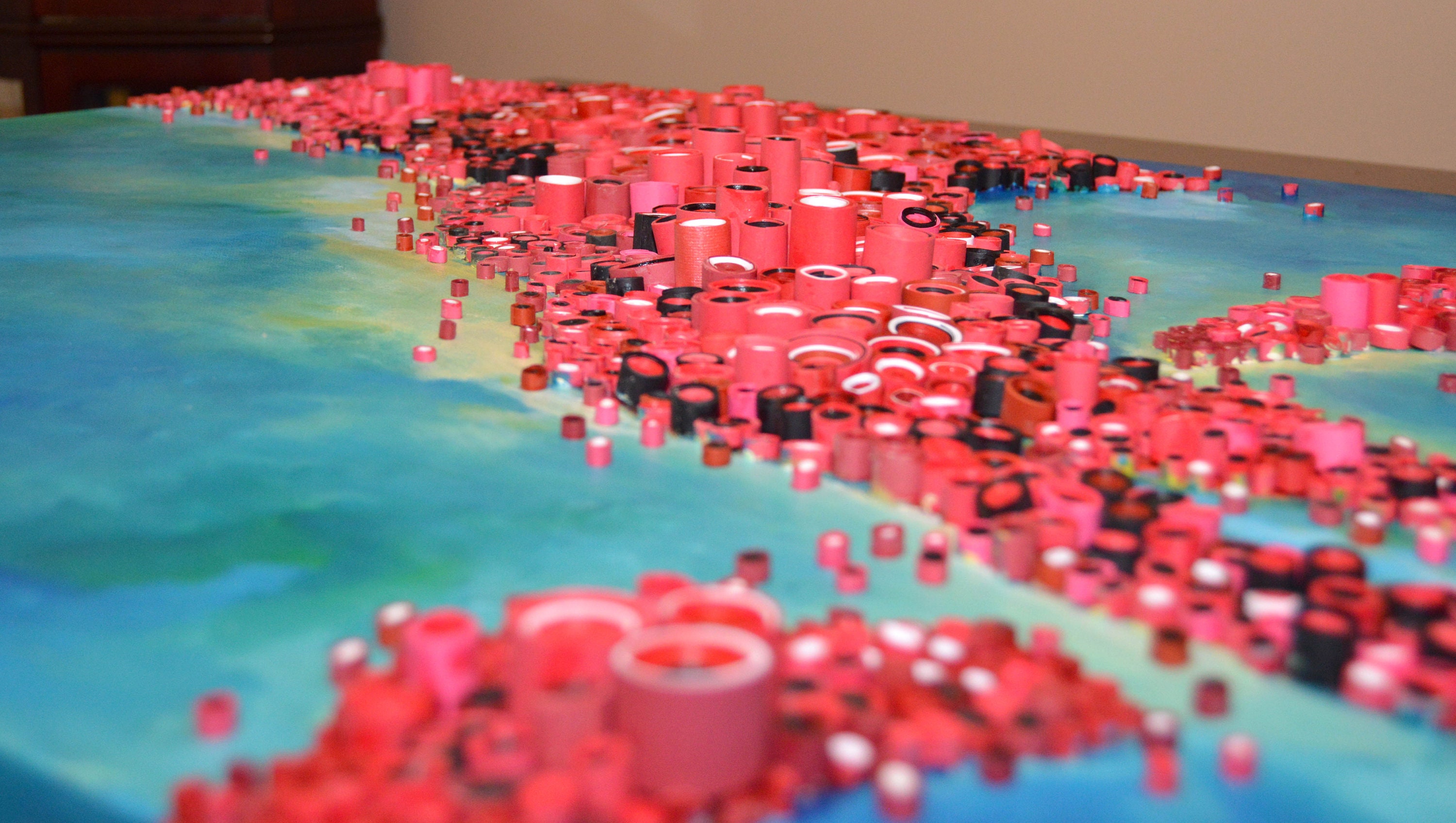 The Map of an Island 40 X 30 Paper Quilling Art Work - Etsy