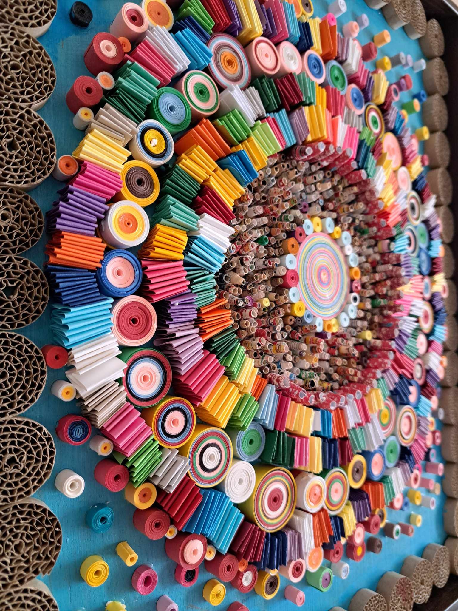 Colorful Abstract - Quilling Wall Decor -unique Gift - Paper Quilling ...