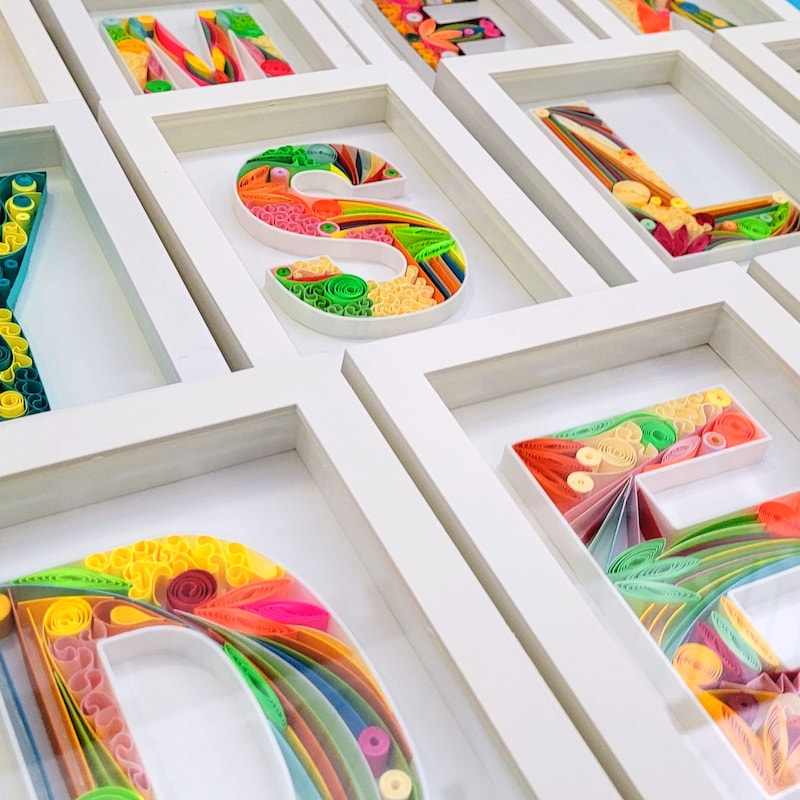 Quilled Letters - Etsy