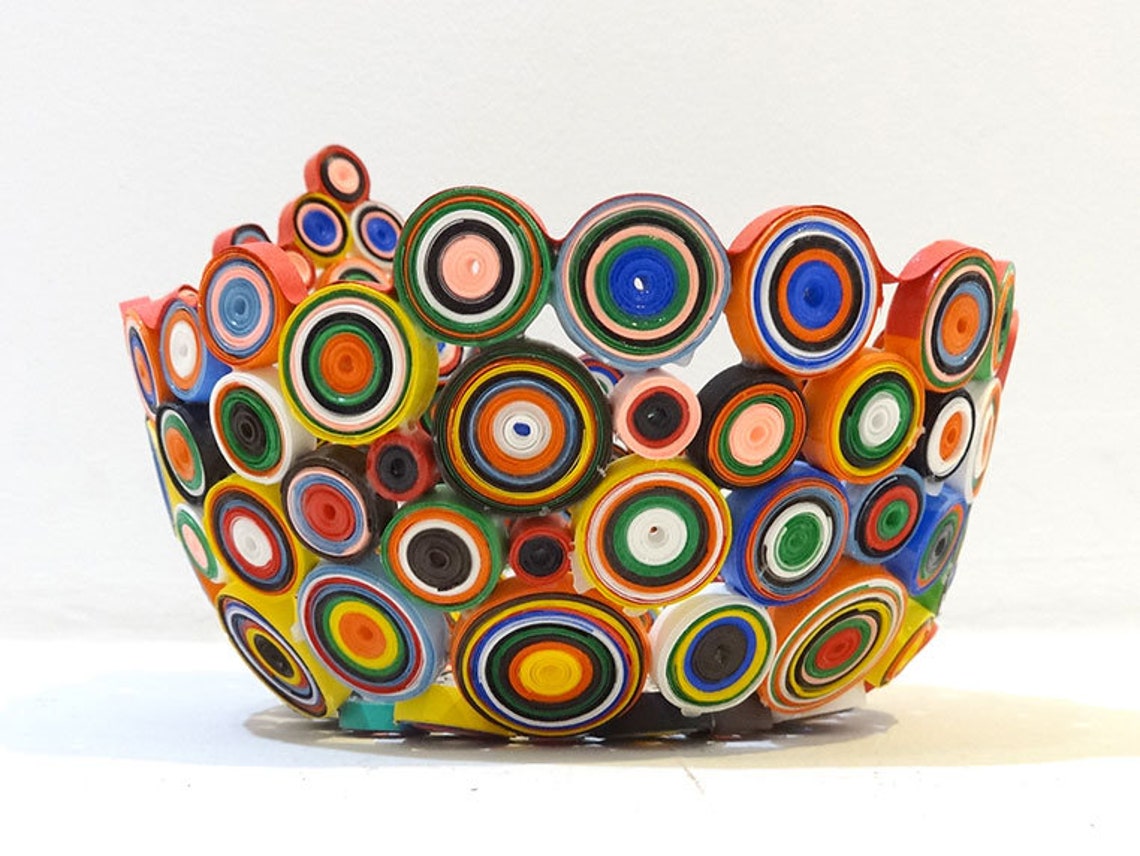 Quilling 3D Bowl Original Handmade Quilled Paper - Etsy