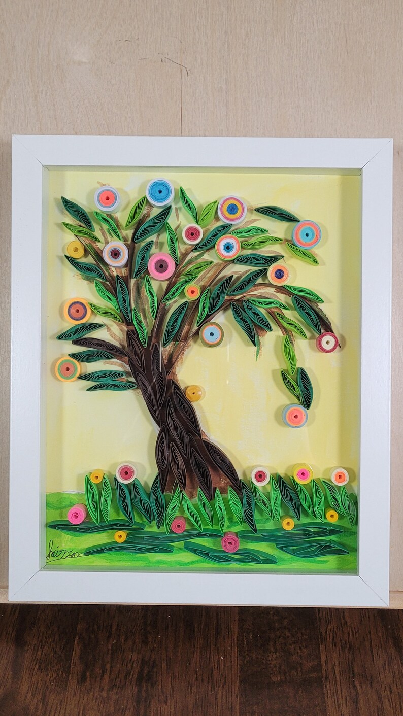 Quilling Art 'tree of Life in Autumn' -paper Wall Art -unique Gift ...