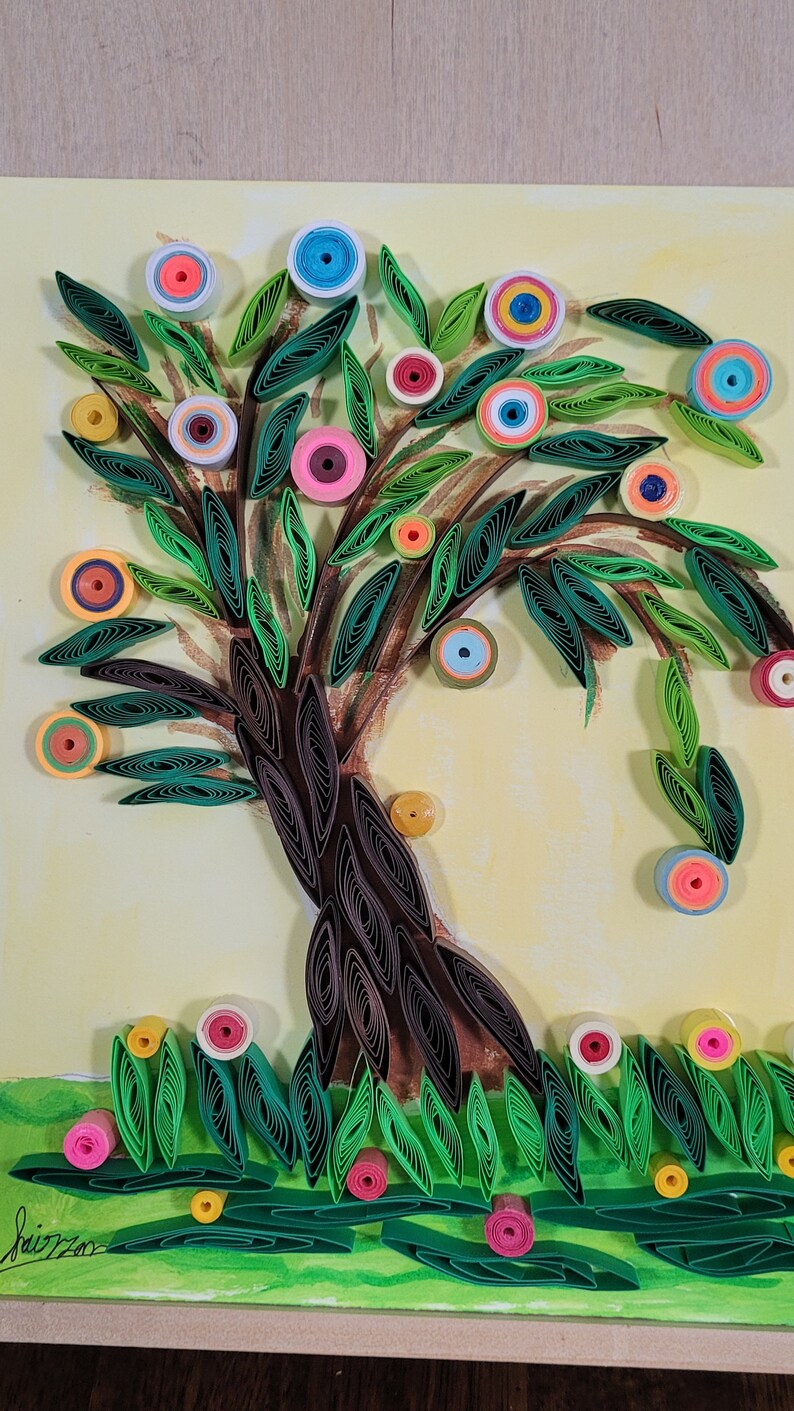 Quilling Art 'tree of Life in Autumn' -paper Wall Art -unique Gift ...