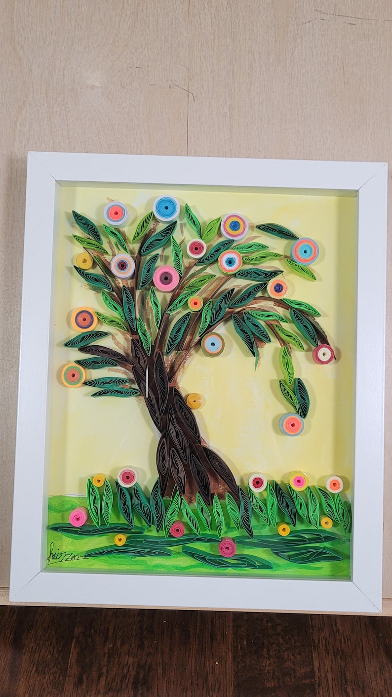 Quilling Art 'tree of Life in Autumn' -paper Wall Art -unique Gift ...