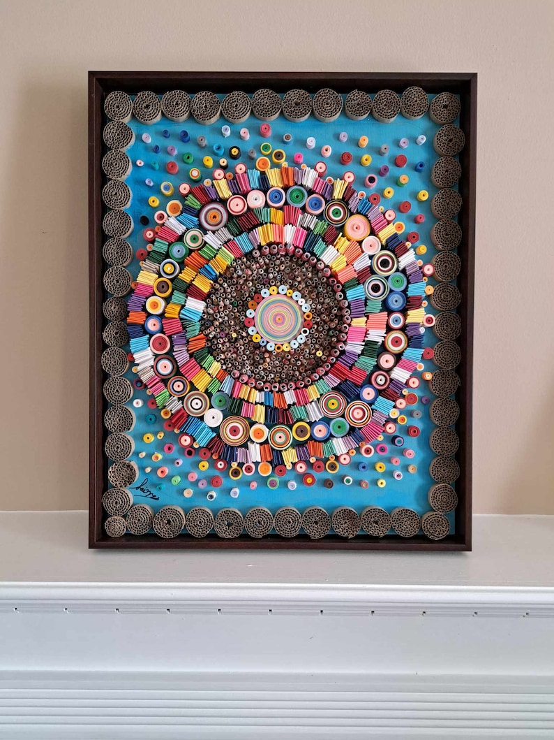 Colorful Abstract - Quilling Wall Decor -unique Gift - Paper Quilling ...