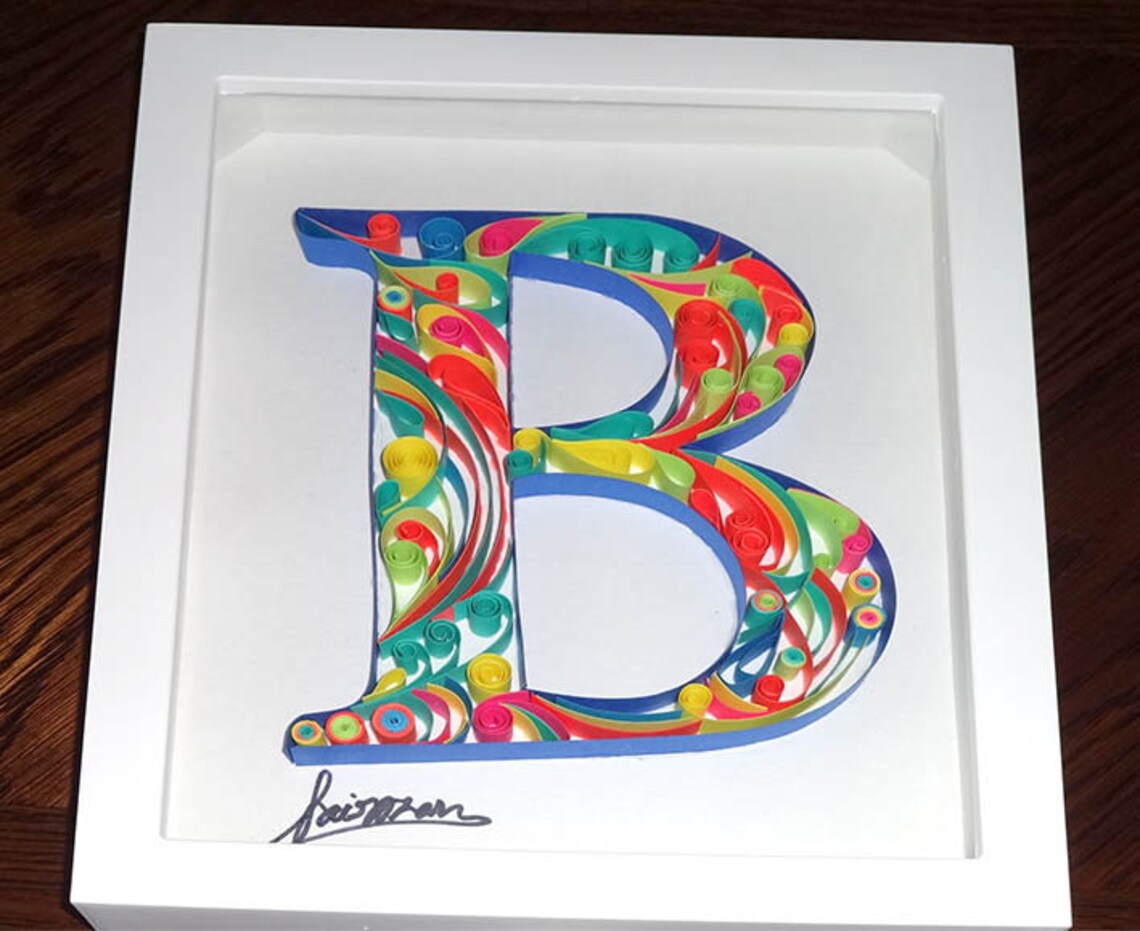 Letter B 8x6 Paper Letter Birthday Wedding Work - Etsy