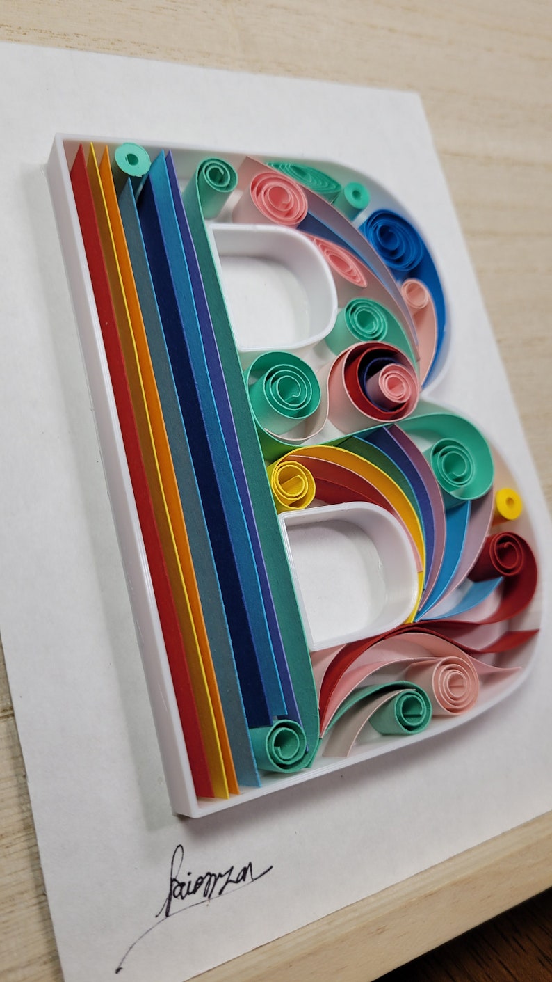 Letter B 8x6, Paper Letter, Birthday, Wedding, Work Anniversary ...