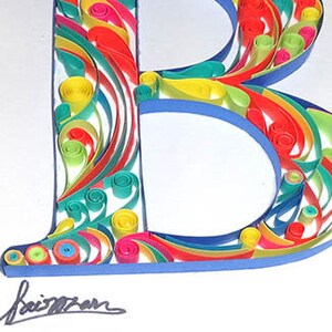 Letter B 8x6 Paper Letter Birthday Wedding Work | Etsy