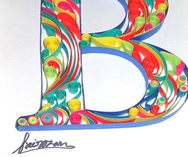 Letter B 8x6 Paper Letter Birthday Wedding Work - Etsy