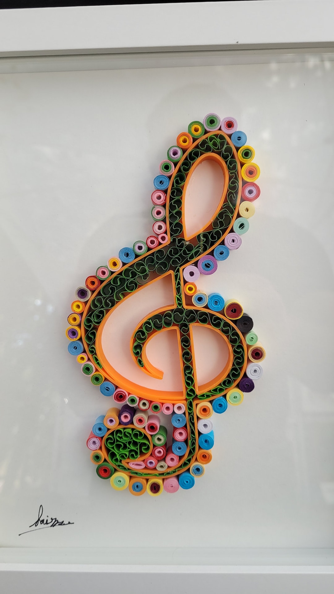 Musical Note -quilling Wall Decor -unique Gift -paper Quilling ...