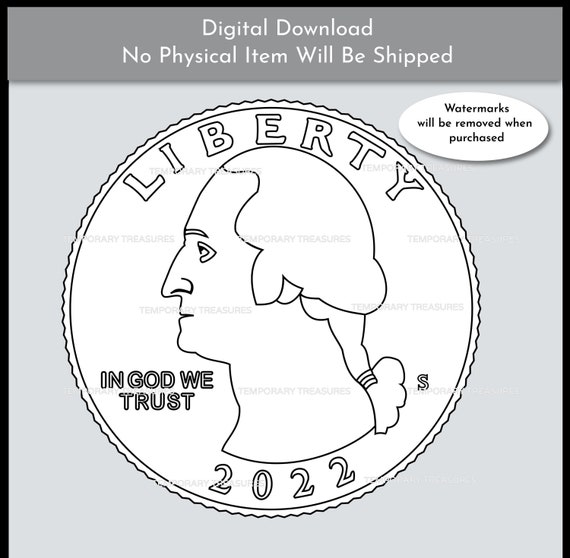 Quarter Digital Download Clipart for Commercial or Personal - Etsy