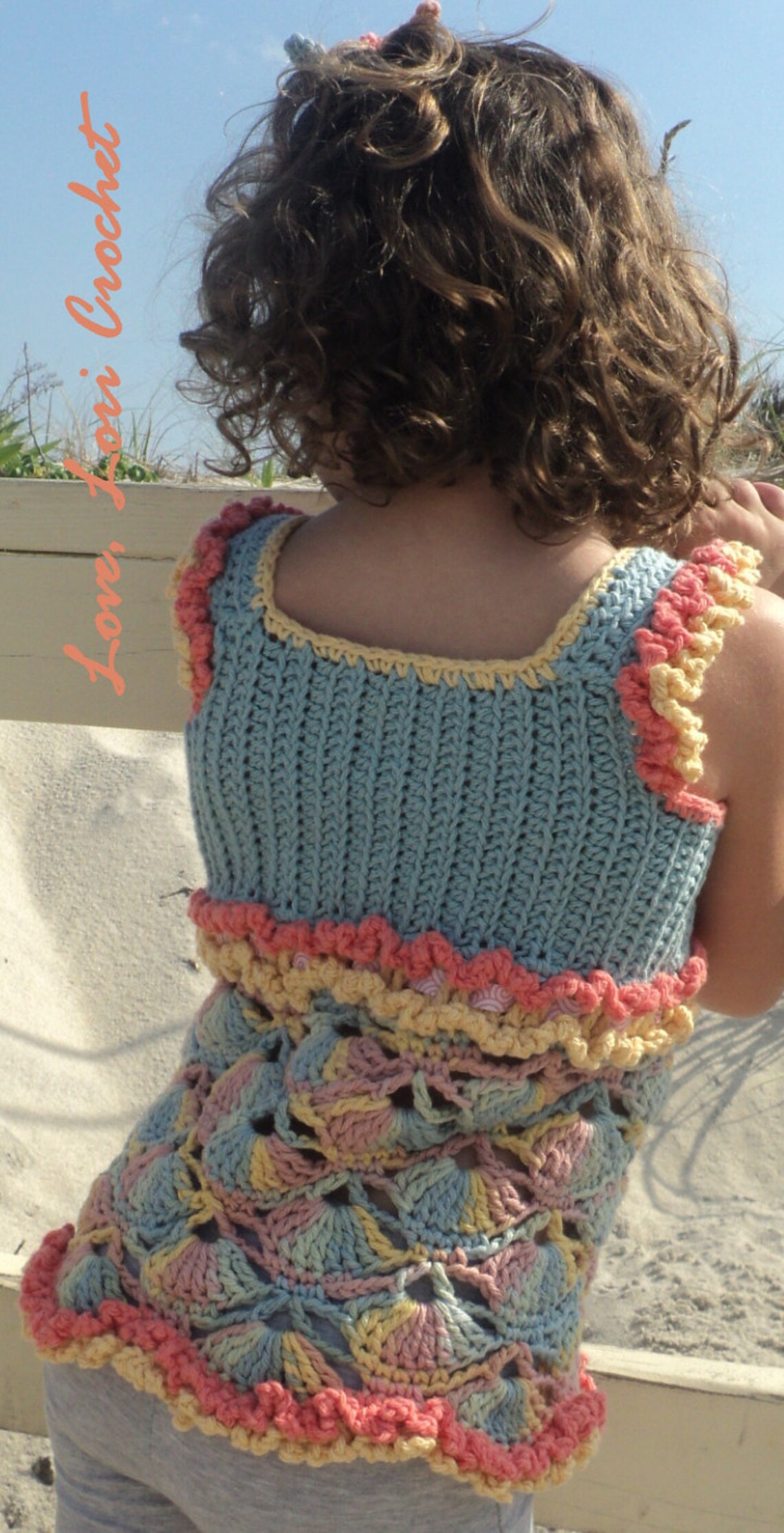 Girl's Top Crochet Pattern, Crochet Pattern Girl, Crochet Pattern Top ...