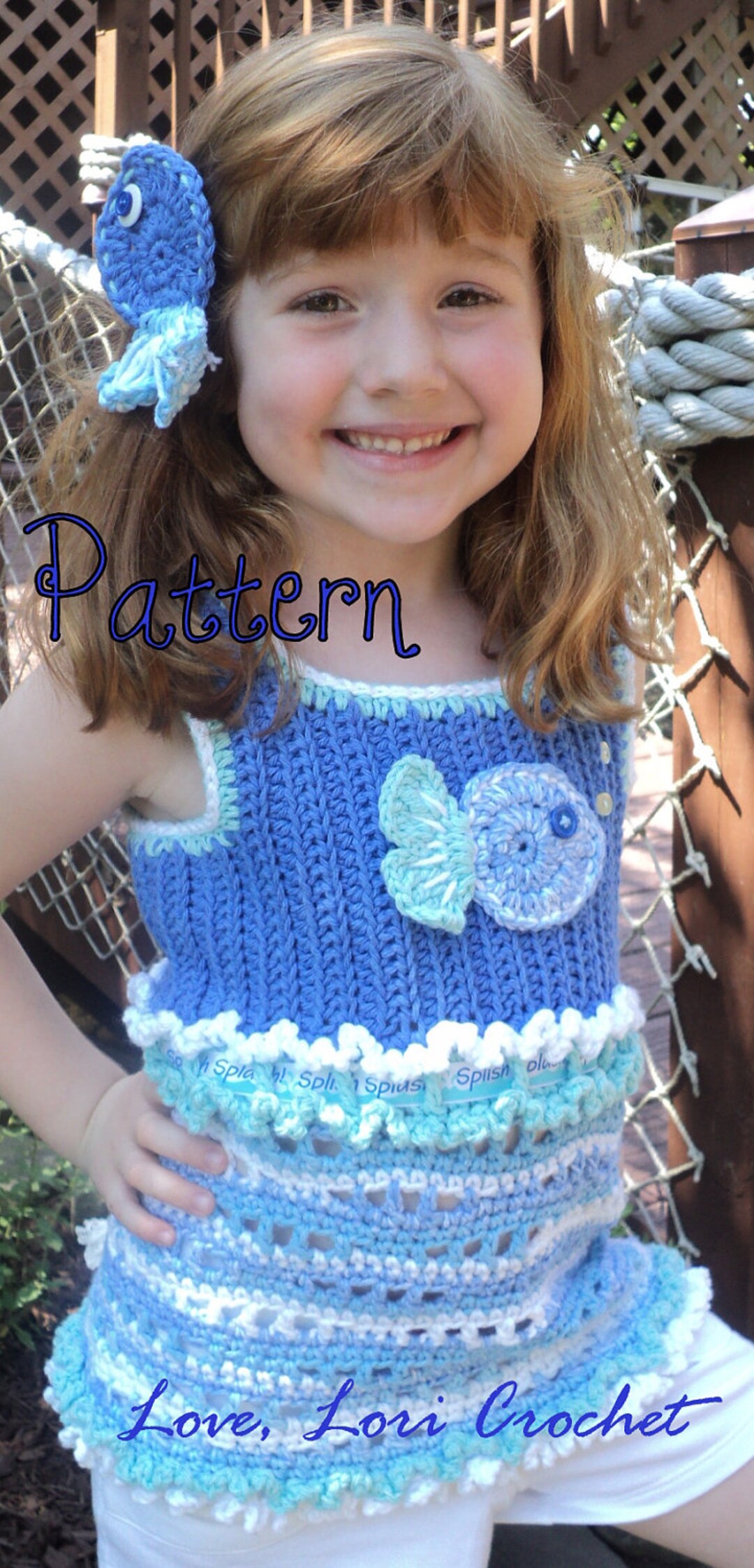 Girl's Top Crochet Pattern, Crochet Pattern Girl, Crochet Pattern Top ...