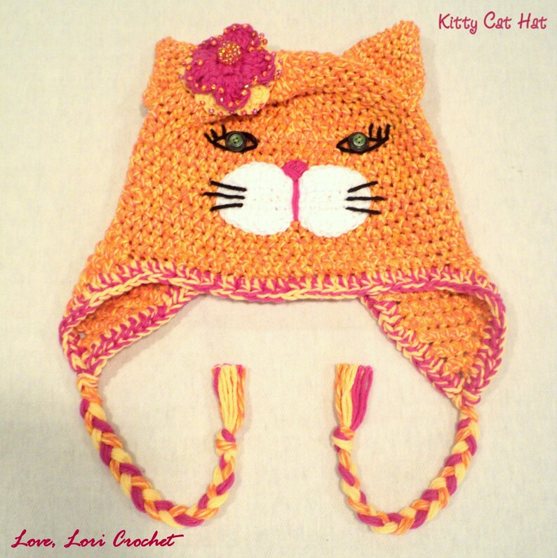 Crochet Pattern Child's Hat Cat Hat Crochet Pattern - Etsy