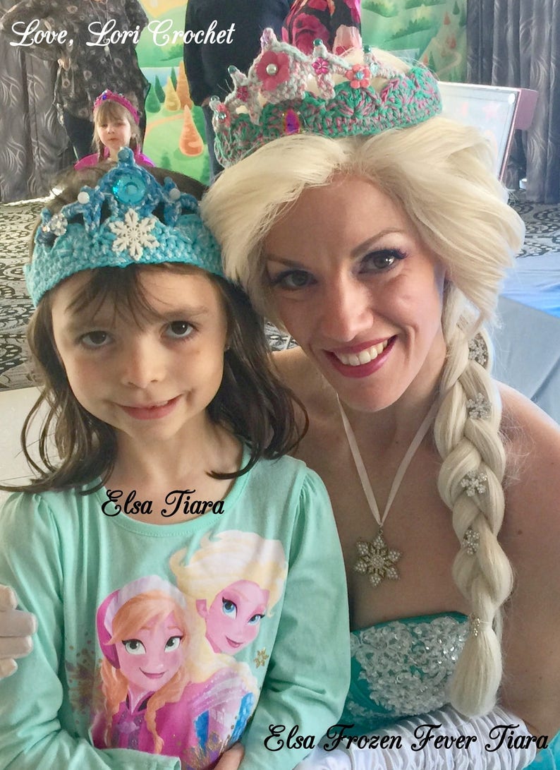 Disney Inspired Elsa Tiara Elsa Crown Frozen Fever Elsa - Etsy