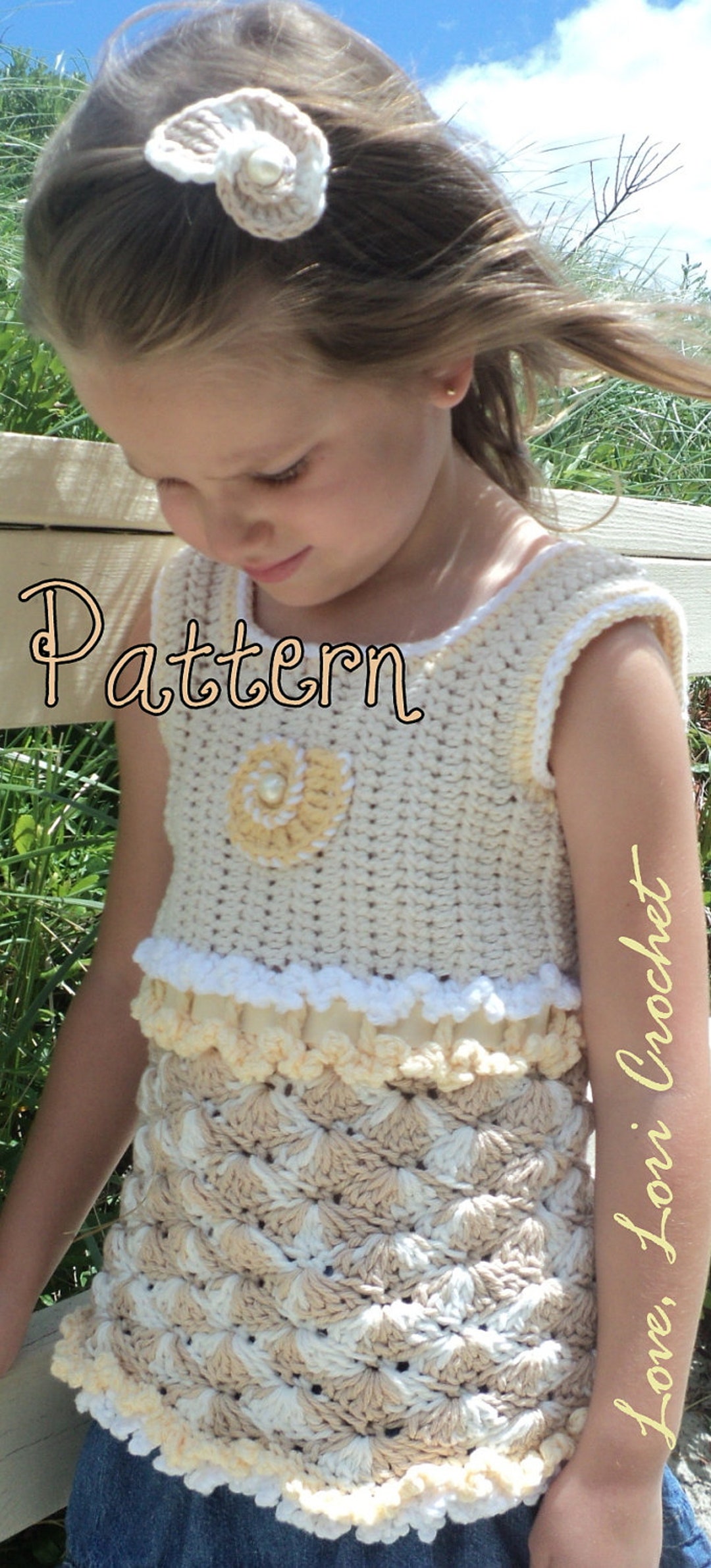 Girl's Top Crochet Pattern, Crochet Pattern Girl, Crochet Pattern Top ...