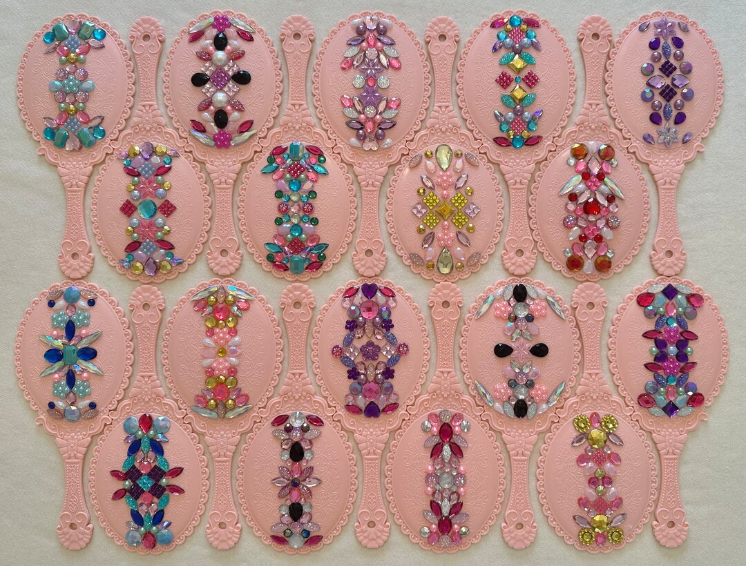 Sparkly Jeweled Hand Mirror, Decorative Mirror, Bling Hand Mirror ...