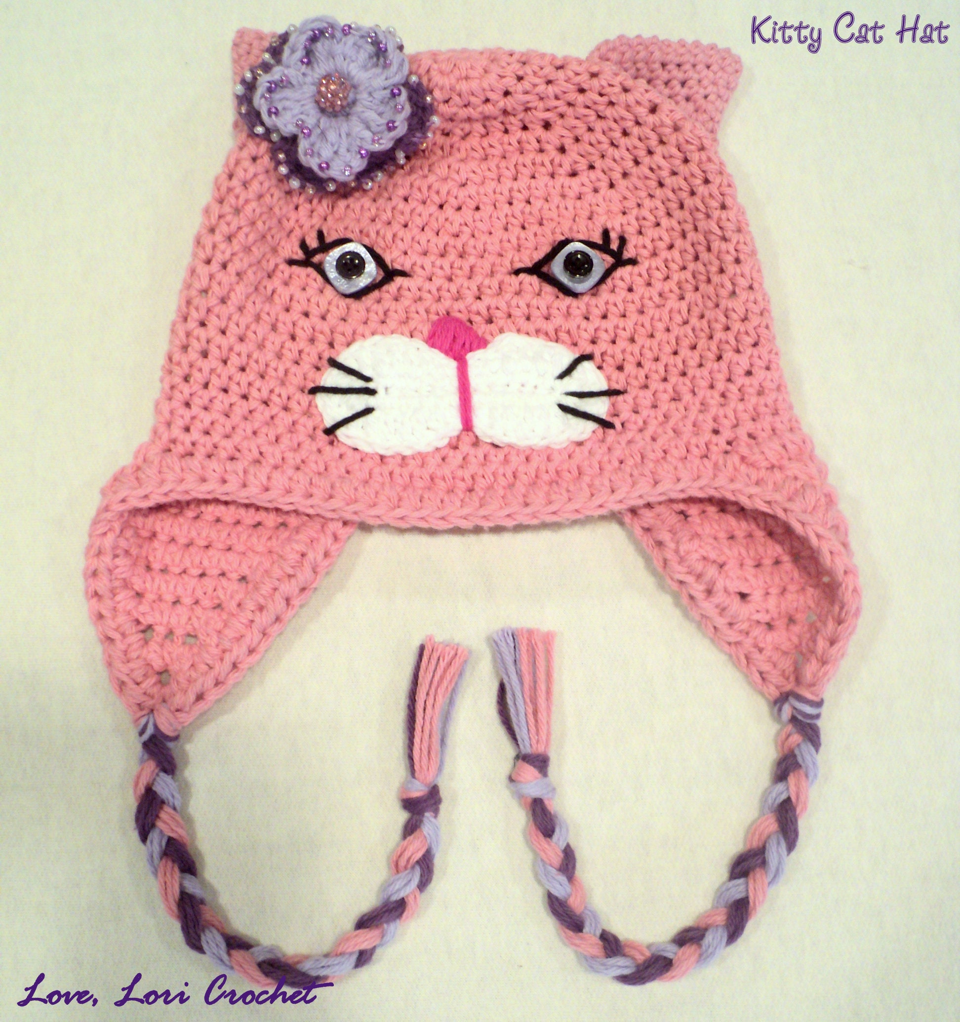 Crochet Pattern Child's Hat Cat Hat Crochet Pattern - Etsy