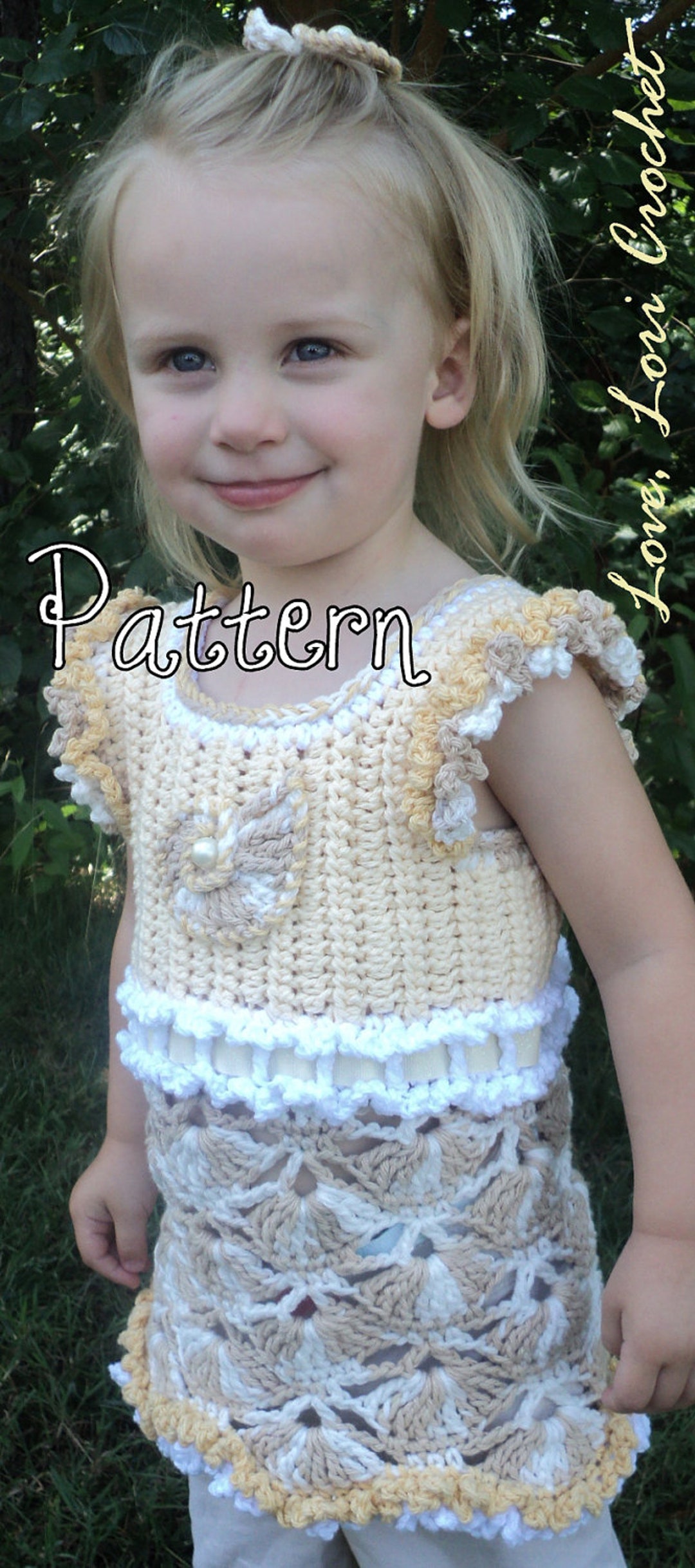 Girl's Top Crochet Pattern, Crochet Pattern Girl, Crochet Pattern Top ...