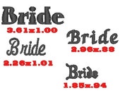 10 Bride Wedding Machine Embroidery Designs - Etsy