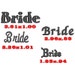 10 Bride Wedding Machine Embroidery Designs - Etsy