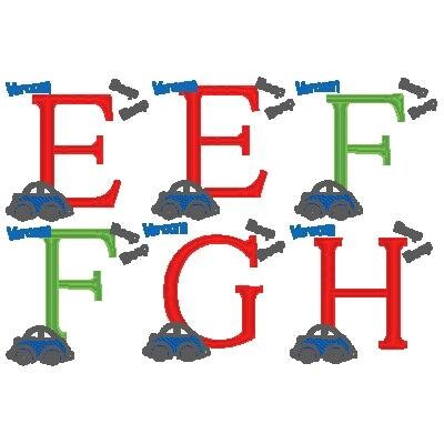 Car Frame and Font Embroidery Designs - Etsy