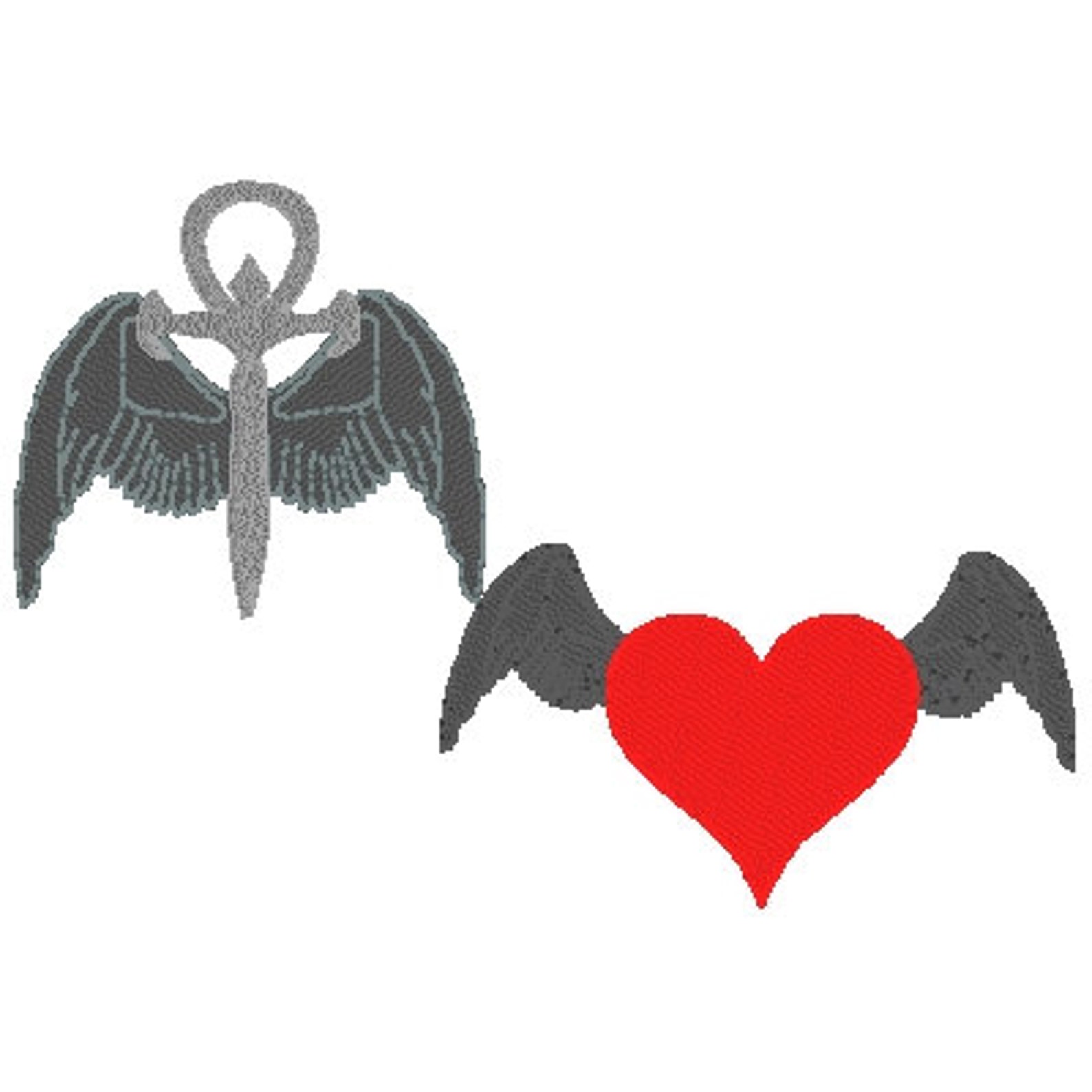 Vampire Gothic Emo Themed Machine Embroidery Design Set - Etsy