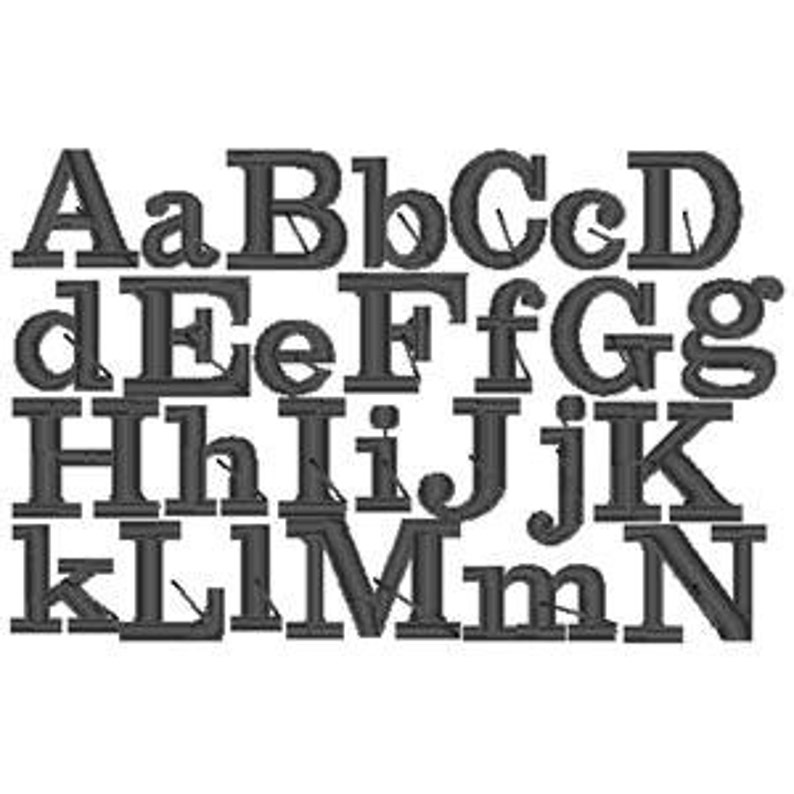 Clare Font Machine Embroidery Designs 4 Szs Small Sized Font - Etsy