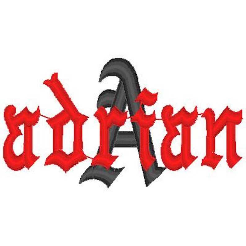 Scroll Font Embroidery Designs - Etsy