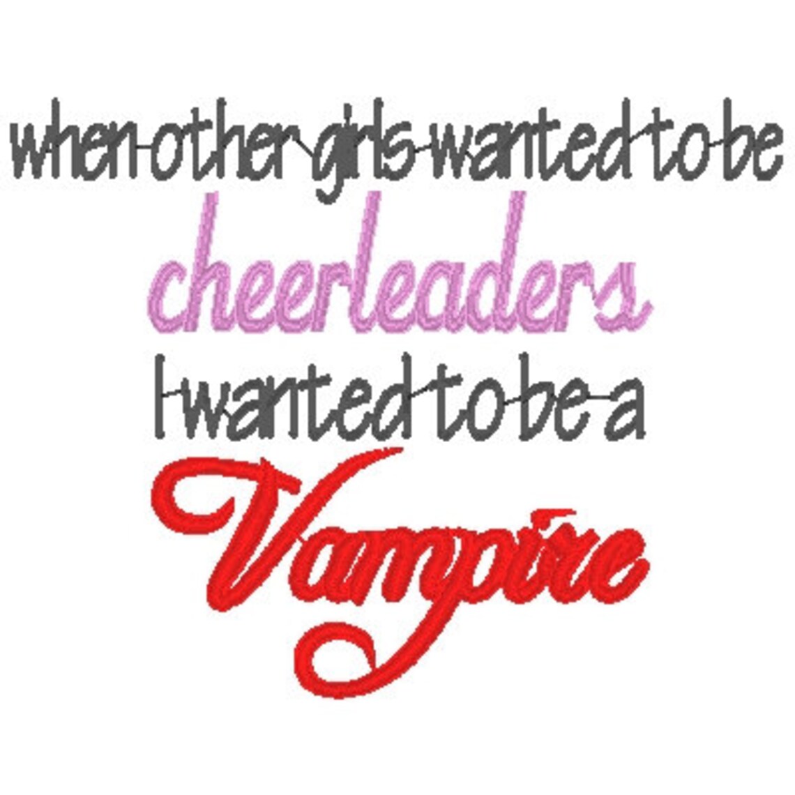 Vampire Gothic Emo Themed Machine Embroidery Design Set - Etsy